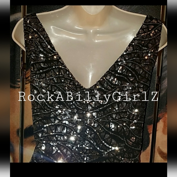 Tatyana | Dresses | Tatyana Vintage 95s Marilyn Monroe Bombshell Silver Sequin Pinup Pencil ...